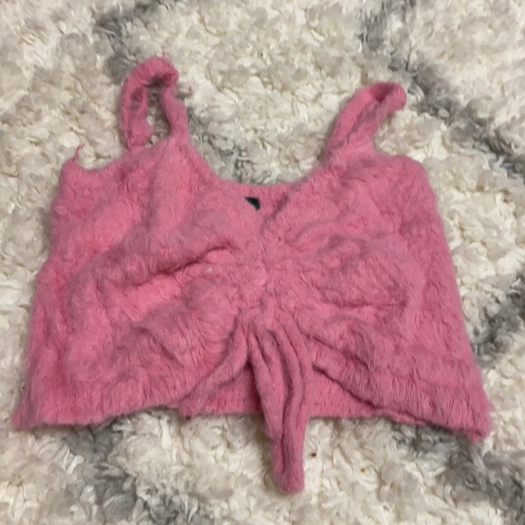 wild fable | Tops | Fuzzy Pink Crop Tank | Poshmark